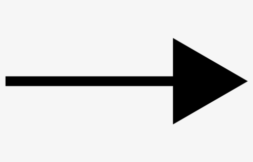 Descending Straight Filled Arrow - Black Filled In Arrow, HD Png ...