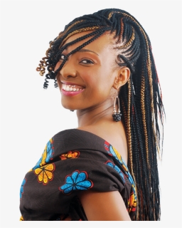 Braid - Box Braids With Brown Highlights, HD Png Download , Transparent ...